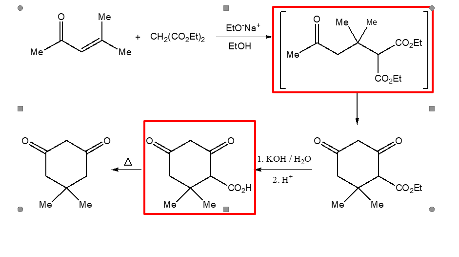 Solved In the following mechanism of dimedone, what is the | Chegg.com