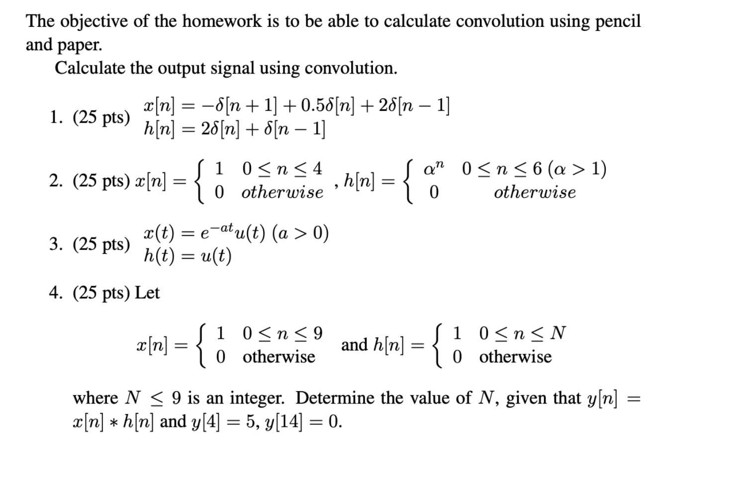 Solved The objective of the homework is to be able to | Chegg.com