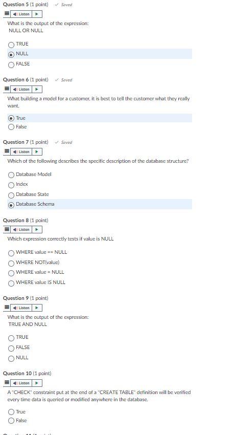 Solved What is the output of the expression: NULL OR NULL | Chegg.com