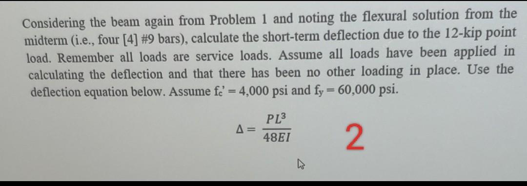 Solved A rectangular reinforced concrete beam is to be | Chegg.com