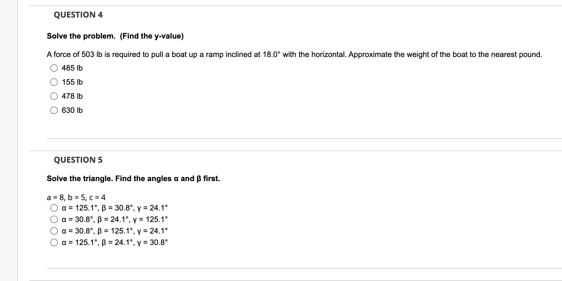Solved Solve the problem. (Find the y-value) A force of | Chegg.com