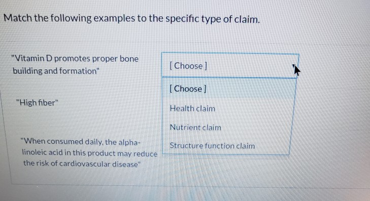 Solved Match the following examples to the specific type of | Chegg.com