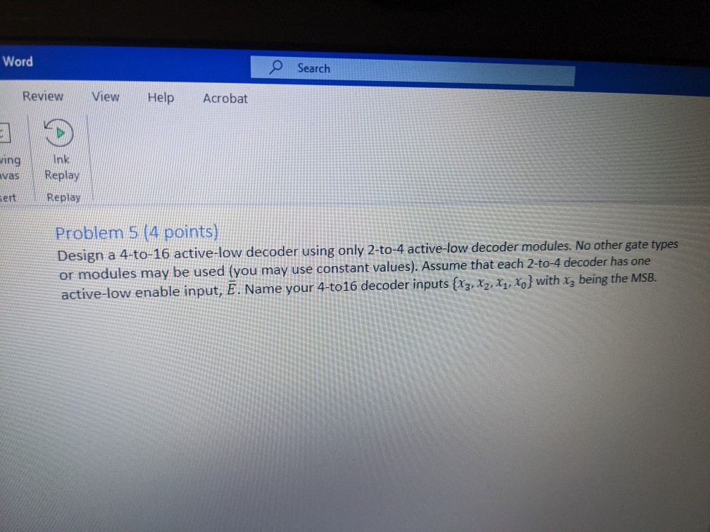 Solved Word Search Review View Help Acrobat ving vas Ink | Chegg.com
