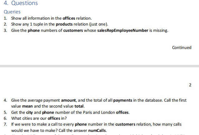 Solved MySQL Sample Database Diagram productlines | Chegg.com