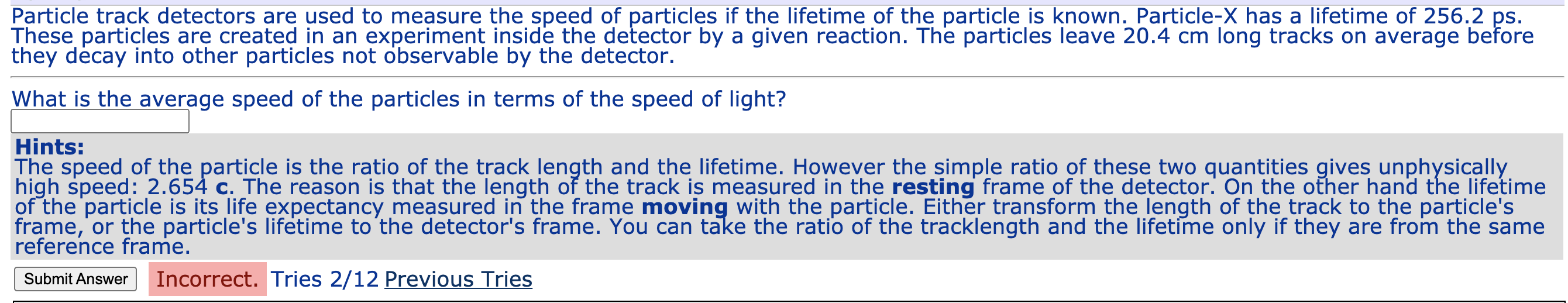 Solved Particle track detectors are used to measure the | Chegg.com