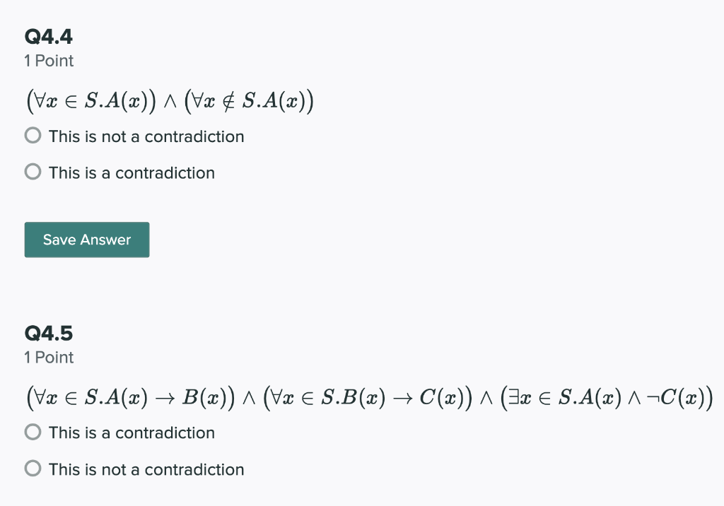 Solved Q4 6 Points For each subquestion below, indicate | Chegg.com