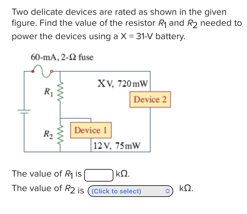 Solved Two delicate devices are rated as shown in the given | Chegg.com