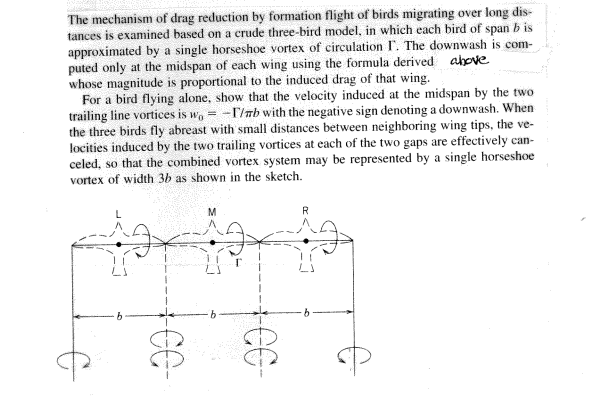 Solved The mechanism of drag reduction by formation flight | Chegg.com