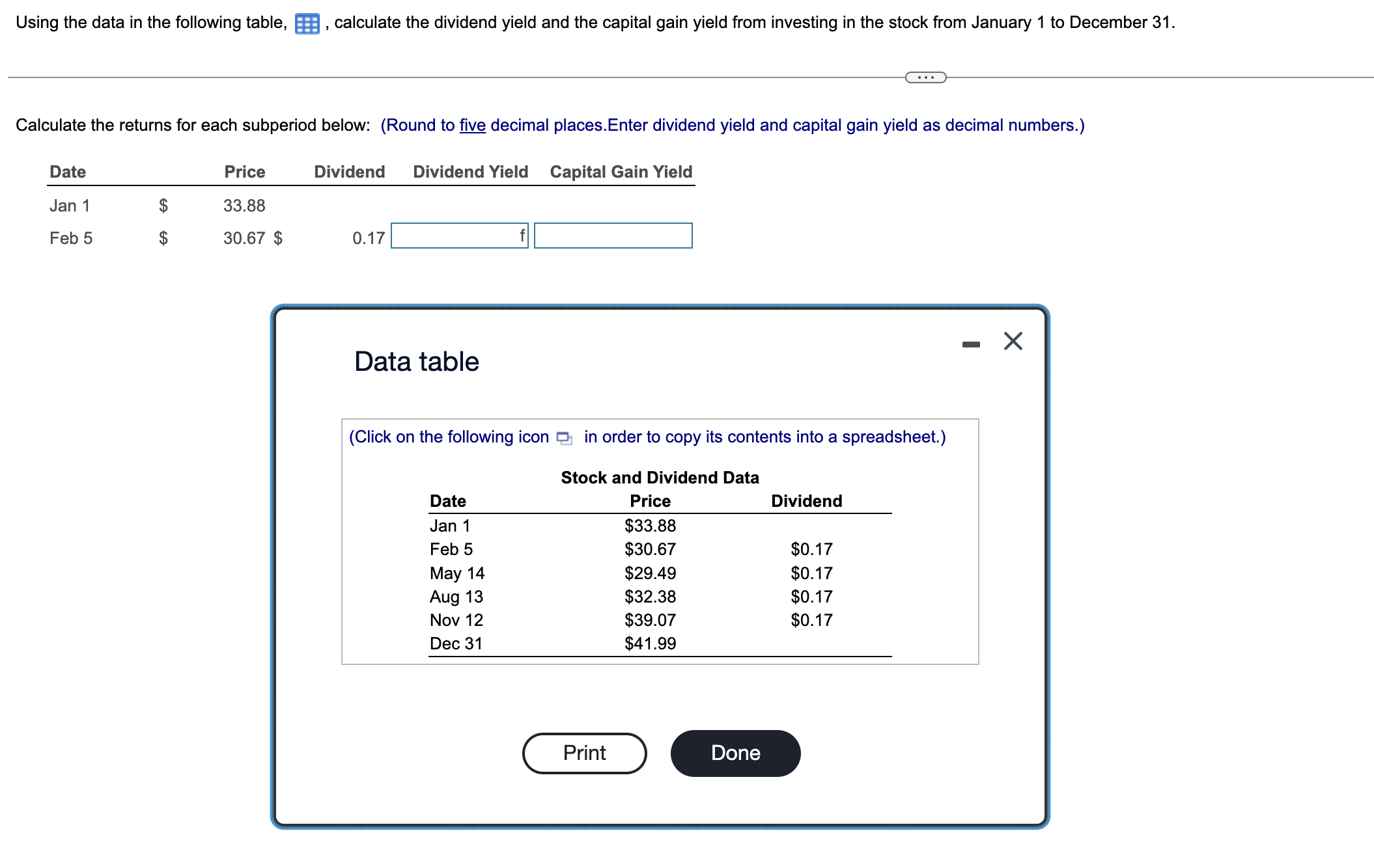Solved Using the data in the following table, , calculate | Chegg.com