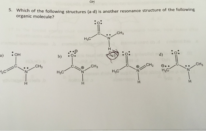 Solved Which of the following structures (a-d) is another | Chegg.com