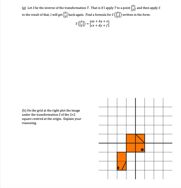 Solved Grid lines are one unit apart. The affine | Chegg.com