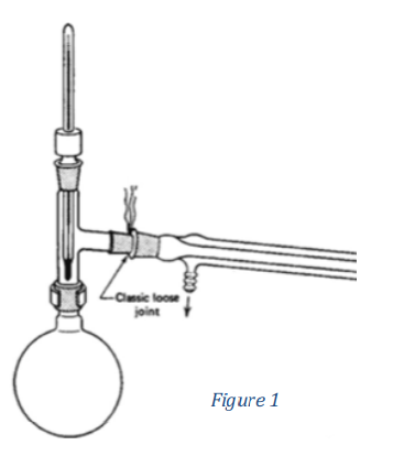 Solved 1) a) In Figure 1, the thermometer bulb is located | Chegg.com