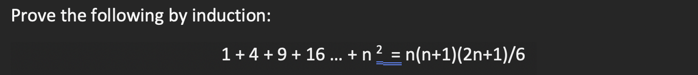 Solved Prove the following by induction: | Chegg.com