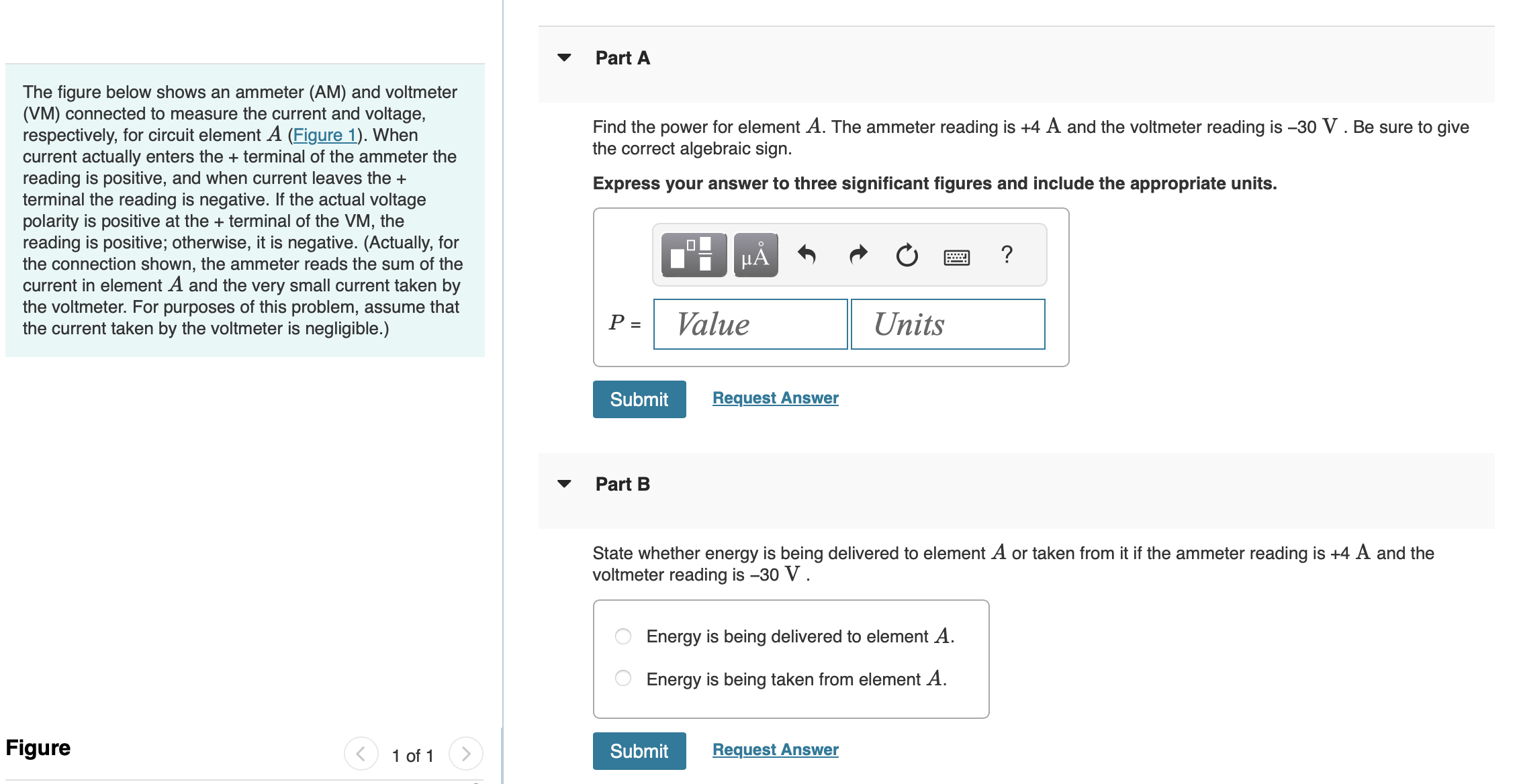 Solved The figure below shows an ammeter (AM) and voltmeter | Chegg.com