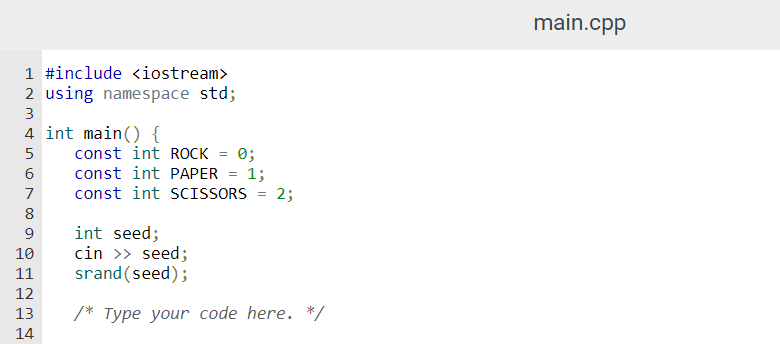 Solved Program Specifications Write a program to play an | Chegg.com