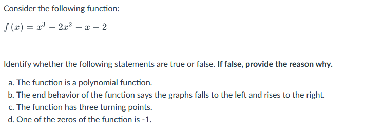 Solved Consider the following | Chegg.com