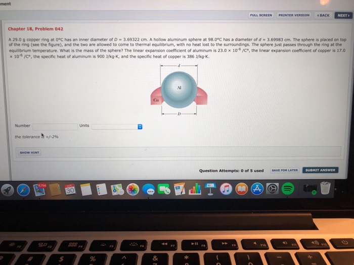 Solved ment FULL SCREEN PRINTER VERSION BACK NEXT Chapter | Chegg.com