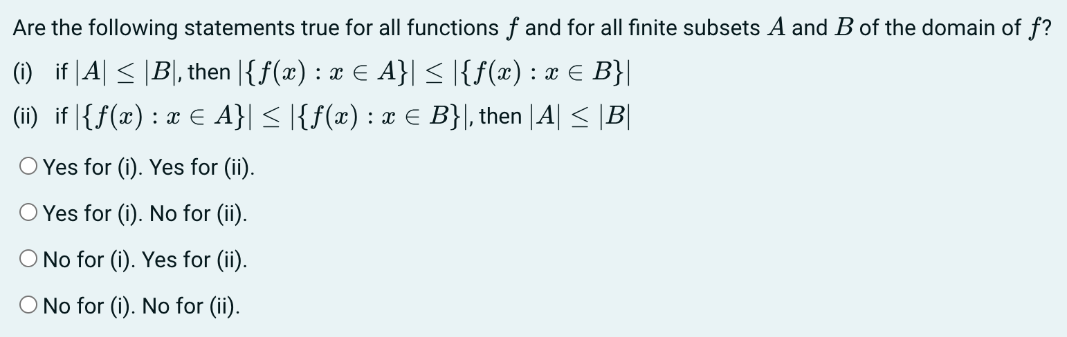 Solved Are the following statements true for all functions f | Chegg.com