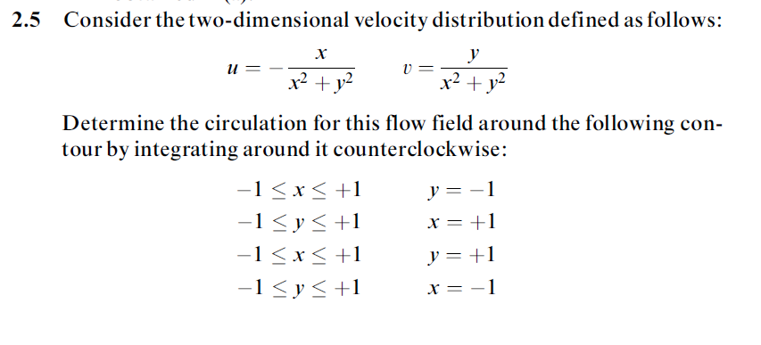 Solved Consider the two-dimensional velocity distribution | Chegg.com