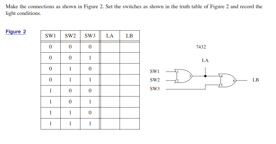Solved Build the two-level, 3-input OR gate. Label the | Chegg.com