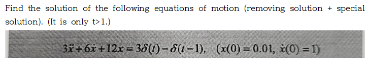 Solved Find the solution of the following equations of | Chegg.com