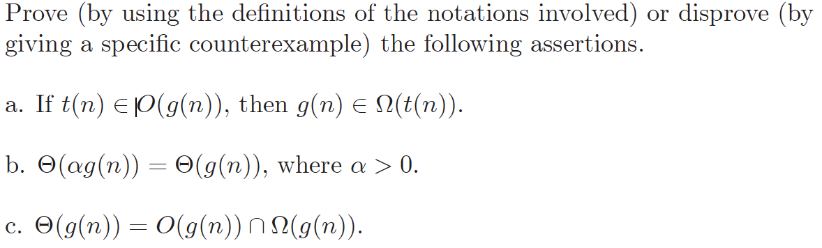 Solved Prove (by using the definitions of the notations | Chegg.com