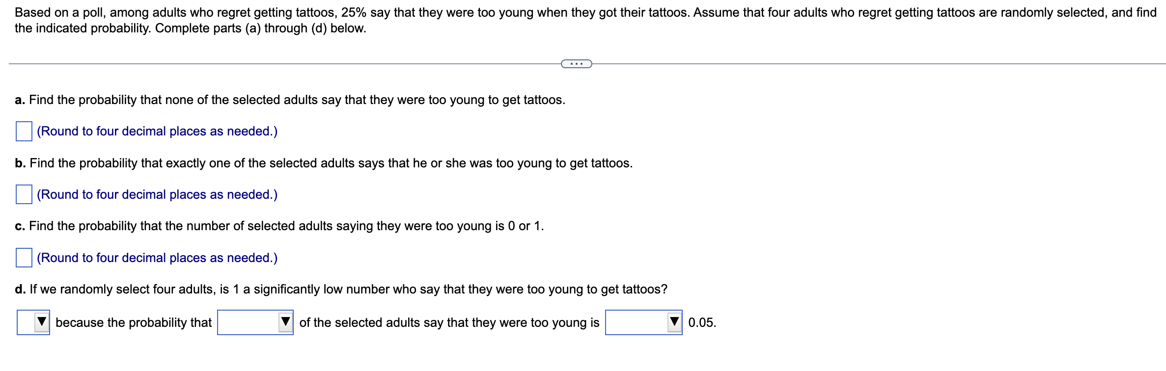 Solved Dropdown options for d: Yes / No Less than 1 / at | Chegg.com
