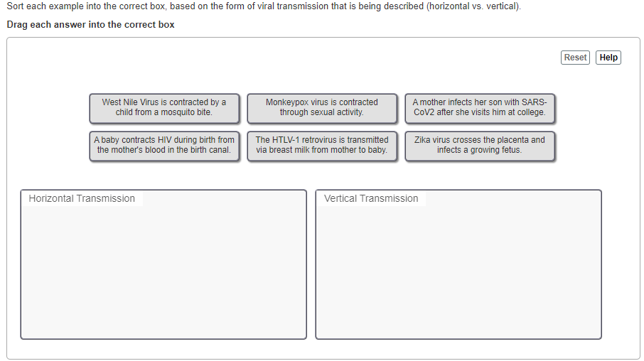 Solved Sort each example into the correct box, based on the | Chegg.com