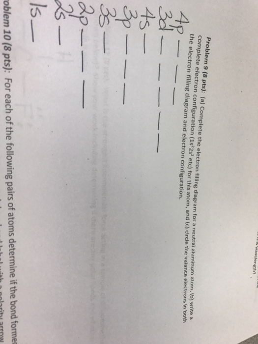 Solved (a) Complete the electron filling diagram for a | Chegg.com