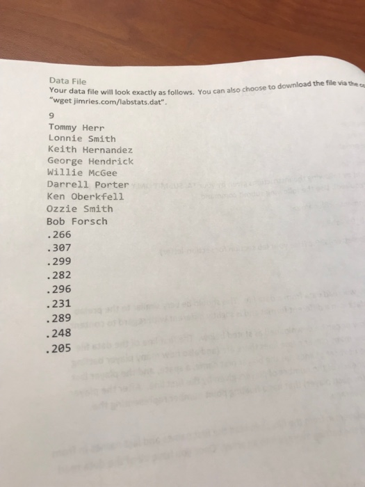 Solved Description For The Lab Assignment You Will Read
