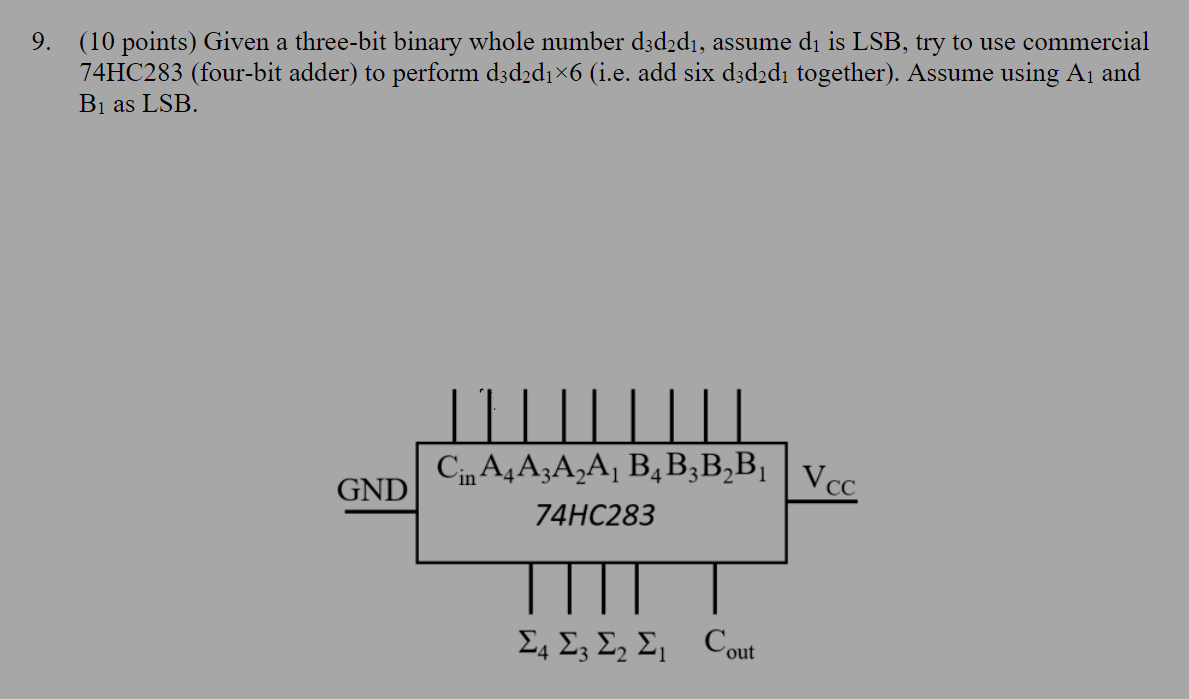 Solved 9. (10 points) Given a three-bit binary whole number | Chegg.com