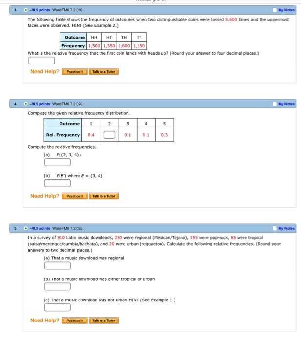 Solved Please answer question 3-7 . Will give a good rating | Chegg.com