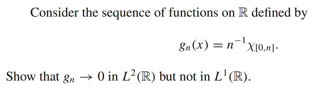 Solved Consider the sequence of functions on R defined by | Chegg.com