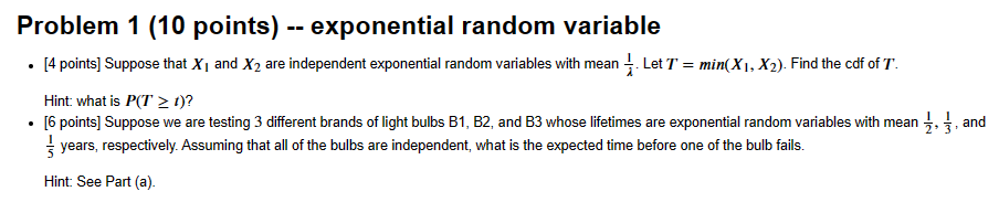 Solved - [4 points] Suppose that X1 and X2 are independent | Chegg.com