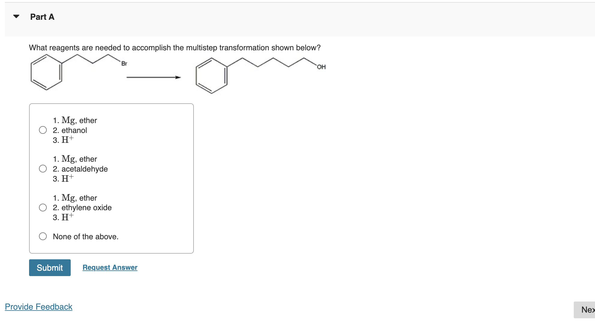 Solved What reagents are needed to accomplish the multistep | Chegg.com