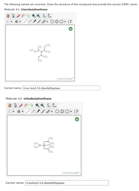 Solved The following names are incorrect. Draw the structure | Chegg.com