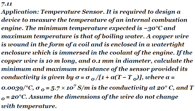 Solved 7.11 Application: Temperature Sensor. It is required | Chegg.com