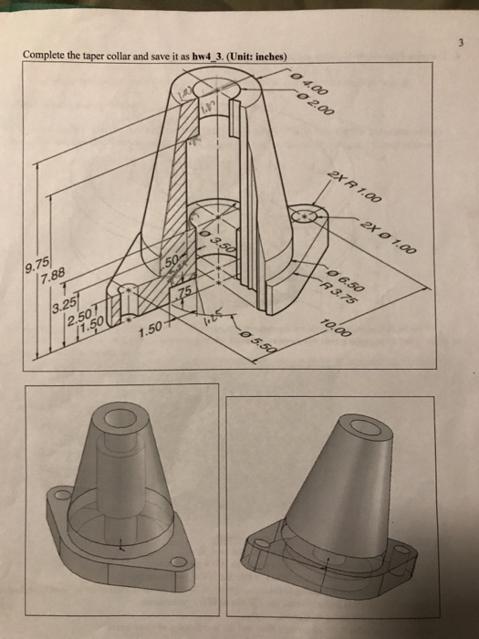 Solved Complete the taper collar and save it as hw4 3. | Chegg.com