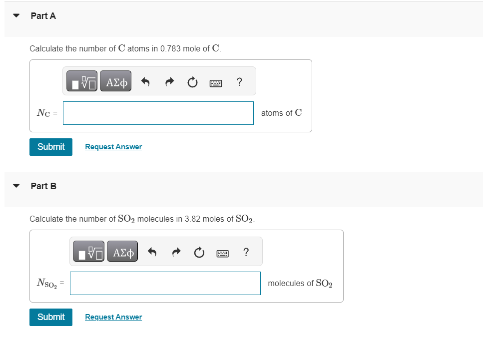 Solved Calculate the number of C atoms in 0.783 mole of C. | Chegg.com