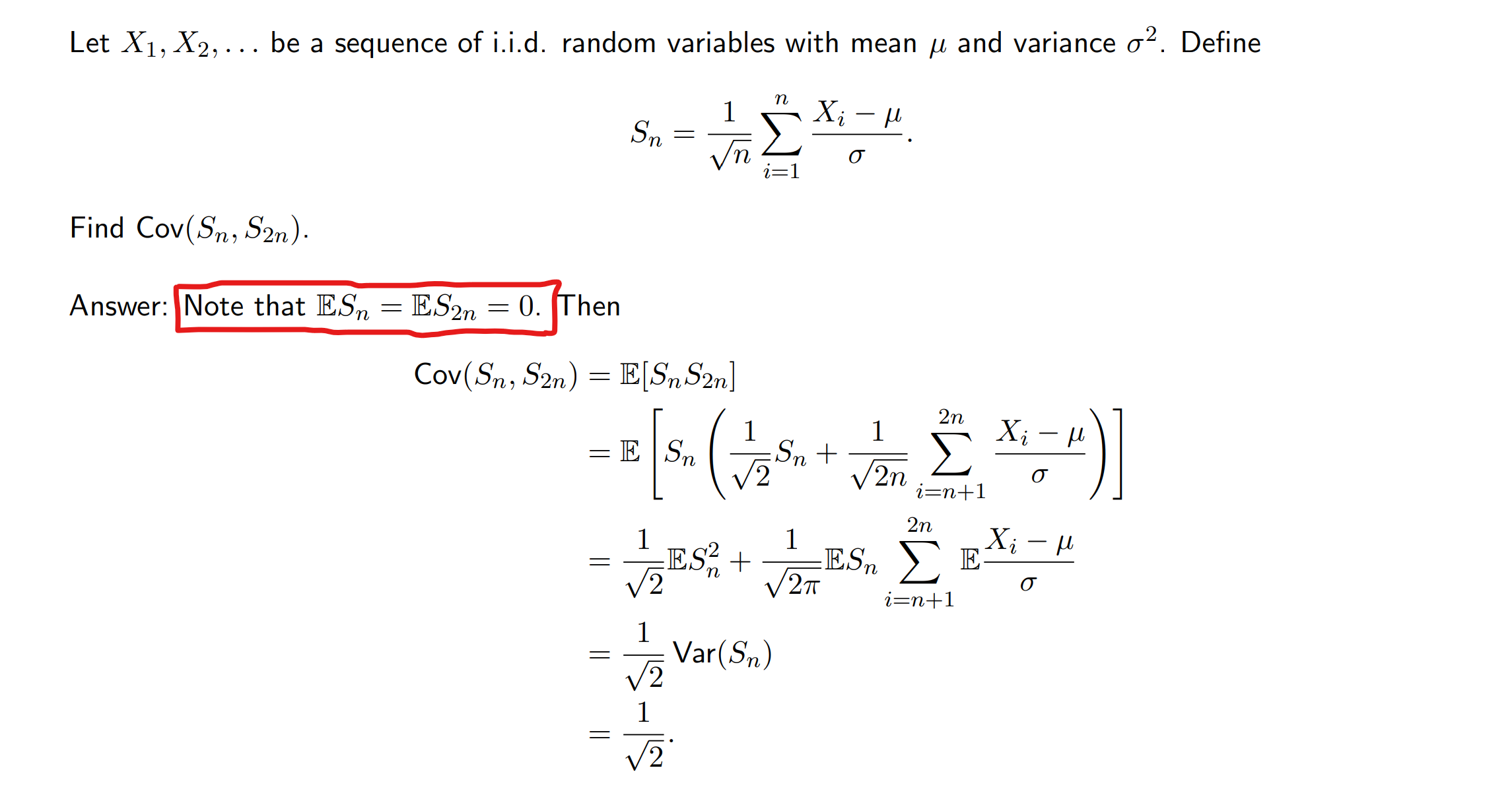 Solved Let X1,X2,… be a sequence of i.i.d. random variables | Chegg.com
