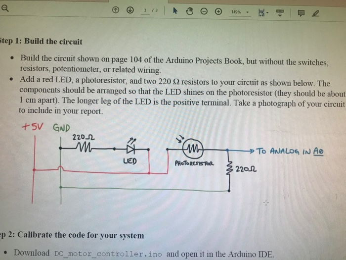149% tep 1: Build the circuit Build the circuit | Chegg.com