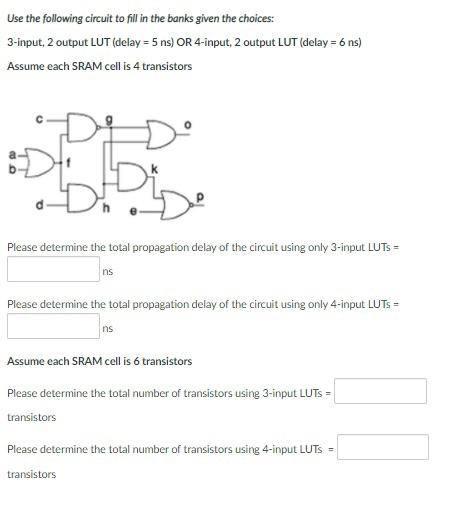 Solved Use the following circuit to fill in the banks given | Chegg.com