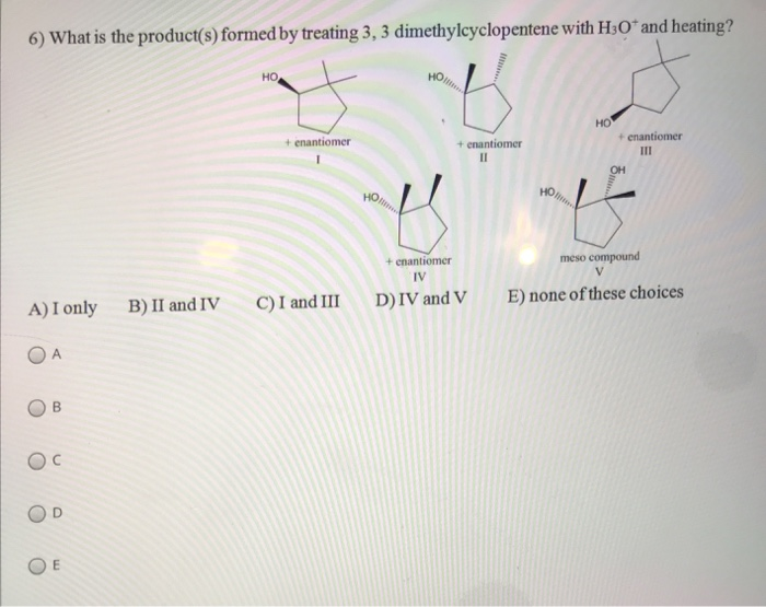Solved QUESTION 1) Markovnikov addition of HI to | Chegg.com