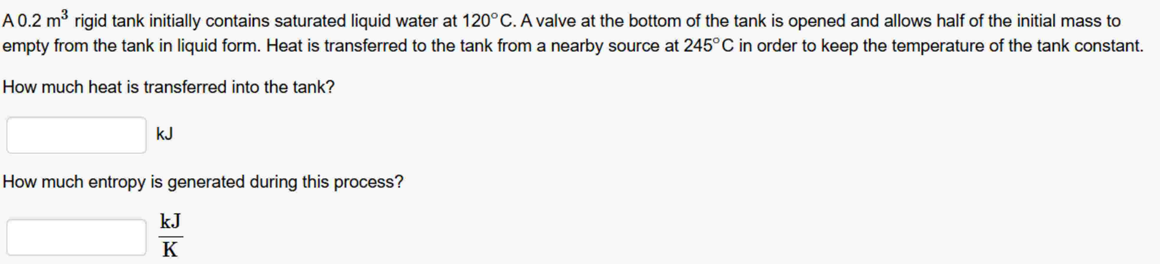 Solved A 0.2m^(3) ﻿rigid tank initially contains saturated | Chegg.com