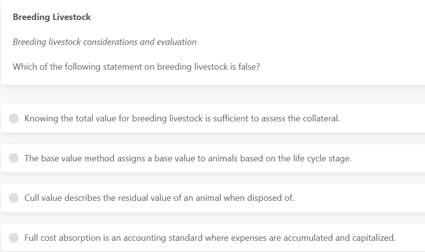 Solved Breeding LivestockBreeding livestock considerations | Chegg.com