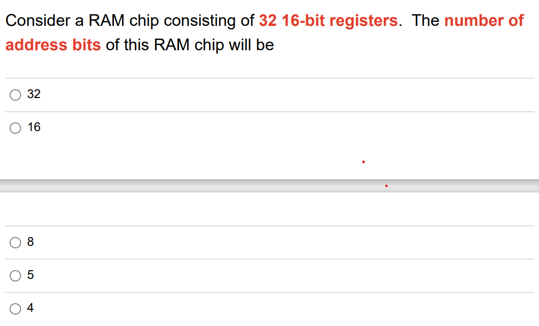 Solved Consider a RAM chip consisting of 32 16-bit | Chegg.com