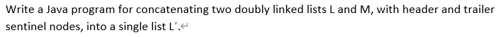 Solved Write A Java Program For Concatenating Two Doubly 0562