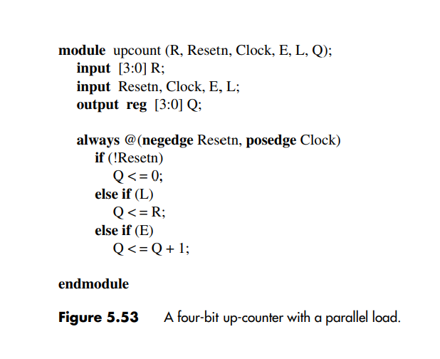 Solved module upcount (R, Resetn, Clock, E,L,Q) input | Chegg.com