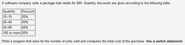 Solved A software company sells a package that retails for | Chegg.com