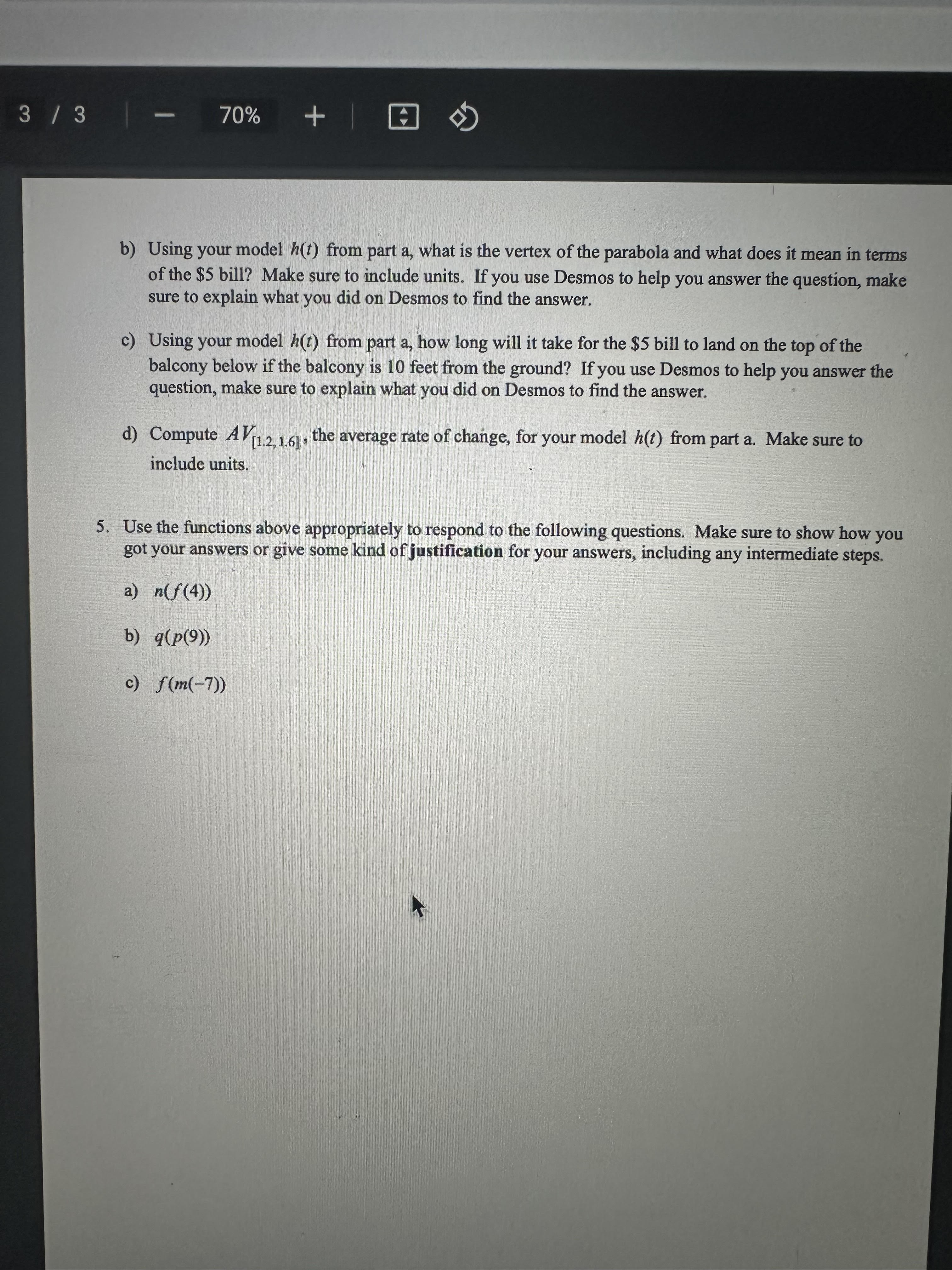 Here are three different functions to consider: - Let | Chegg.com